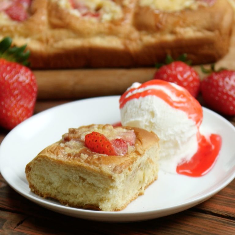 Pudín de Pan Desgarrado de Tarta de Queso de Fresa – Recipes
