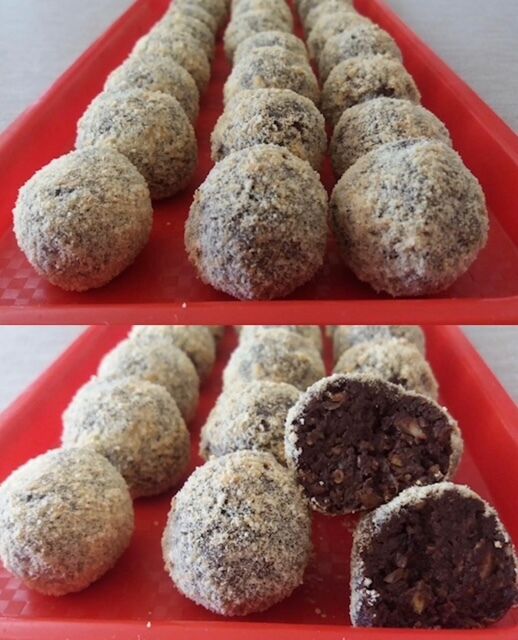 Prăjituri cu curmale și alune de pădure care sunt, în același timp, și ...