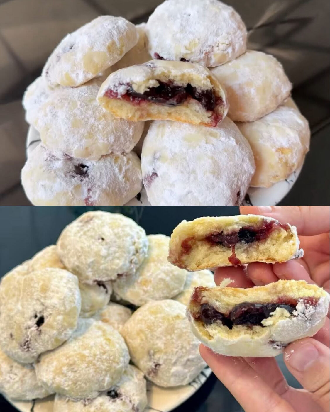 Prăjituri de post gata în 2 minute, cu gem… Ușoare și foarte gustoase ...